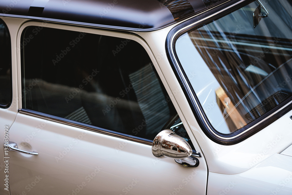 British Mini Cooper (Austin Cooper, Austin Mini) Classic Car, Park ...