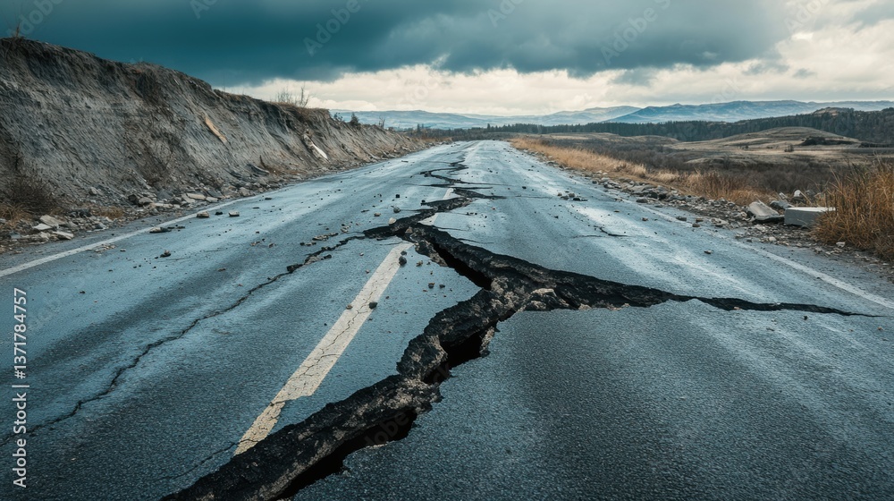 Devastation's Cracks: A dramatic visual narrative of seismic activity ...