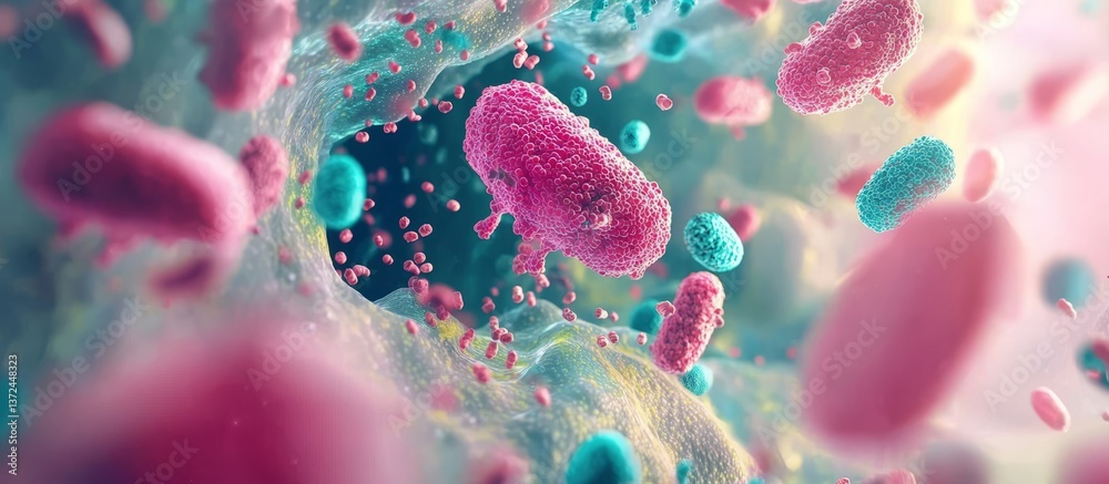 Illustration Stock Explore the vital roles that bacteria play in human ...