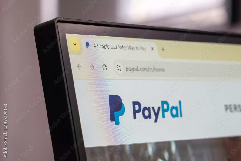 New York, USA - March 30, 2025: PayPal digital payment service website ...