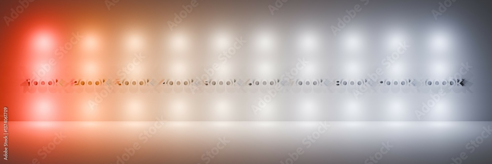 3D color temperature scale, The whole spectrum of light from warm to ...