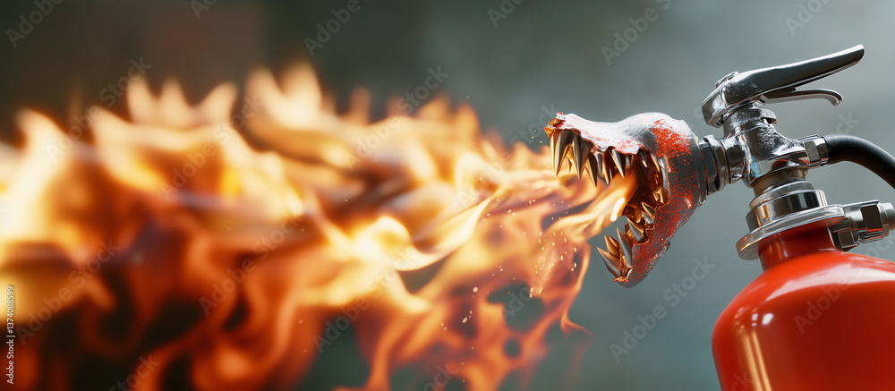 Pyro Extinguisher - A Fire-Breathing Monster Igniting Chaos in a ...