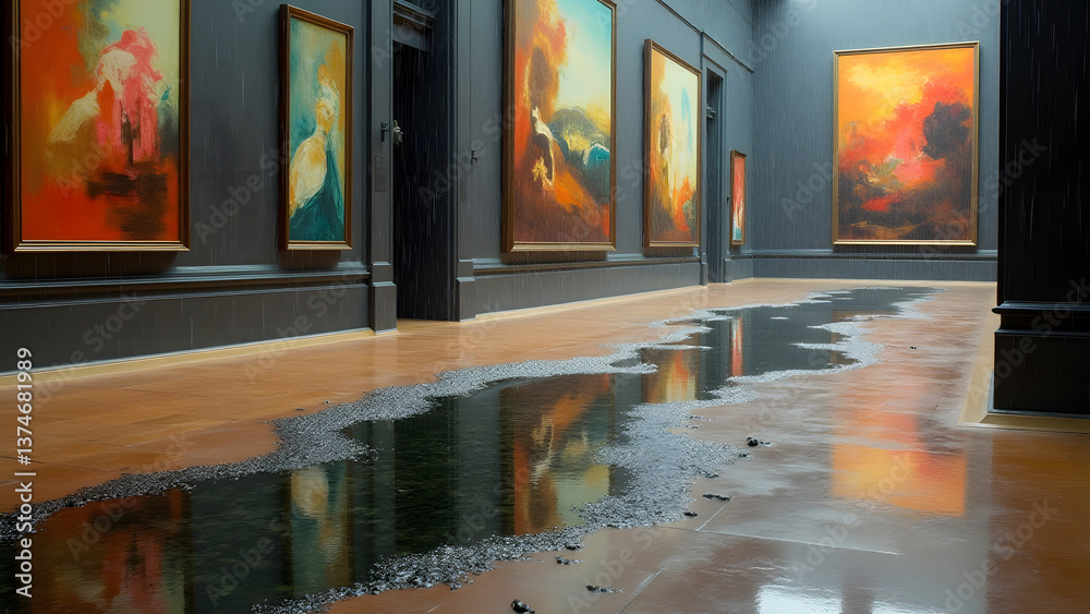 Cultural storm emerges as rainwater transforms museum floors into ...