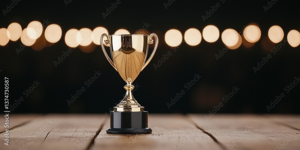 music awards ceremony, a glowing country music award trophy shines on a ...