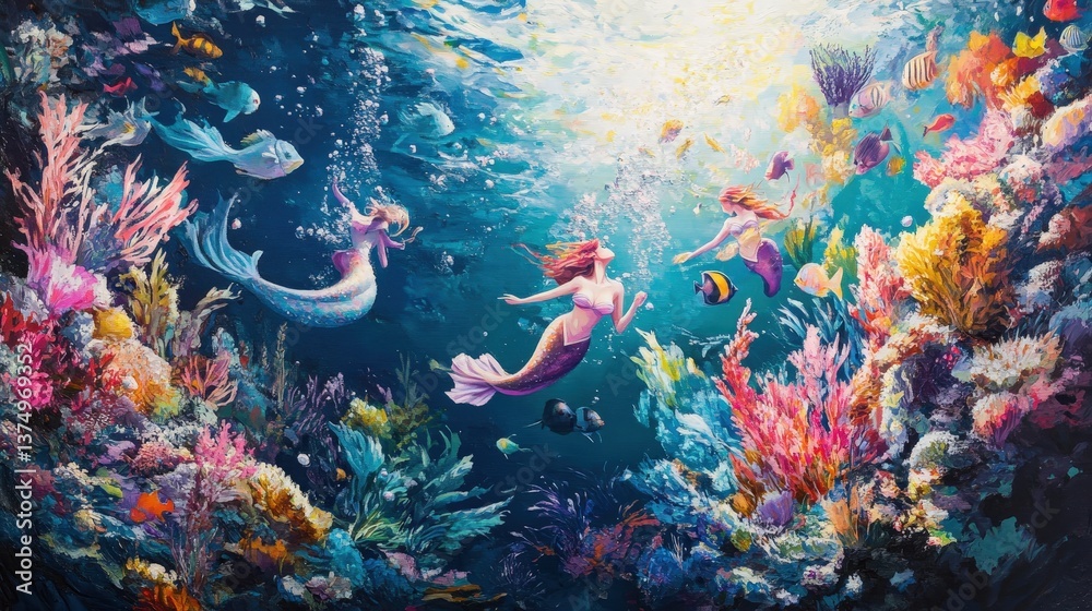 Enchanting Mermaid's World: Dive into an underwater paradise where ...