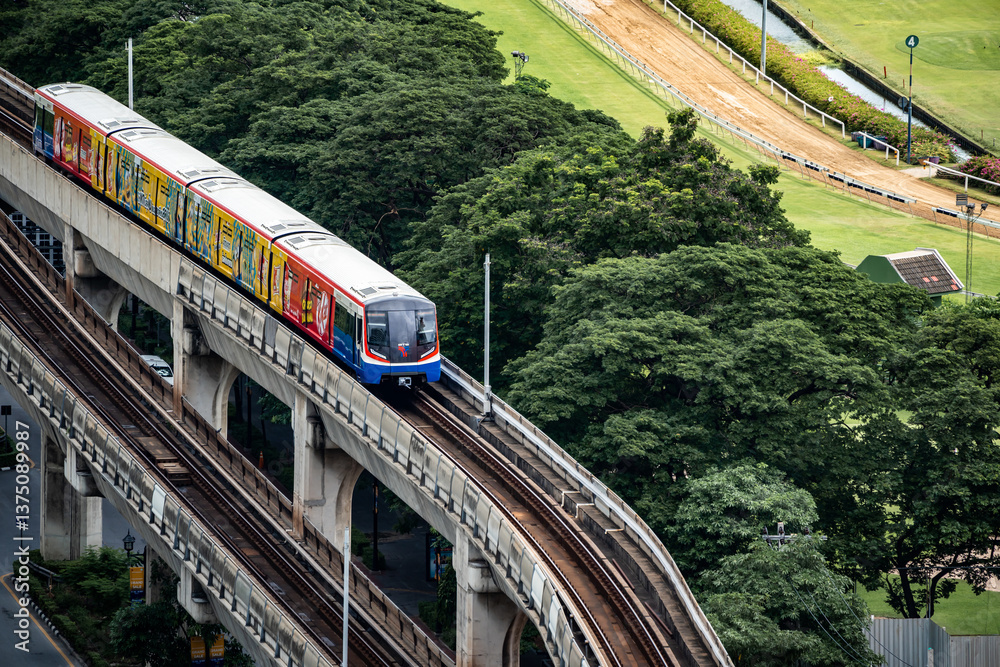 Стоковое фото «Bangkok, Thailand - 26 Aug 2021, Bangkok Mass Transit ...