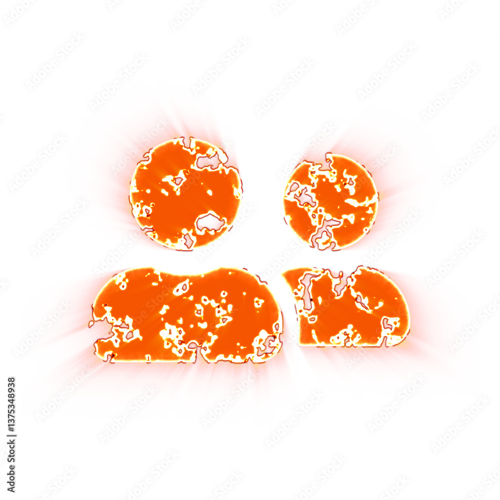 Burning icon user friends on transparent background. Looks like burnt ...