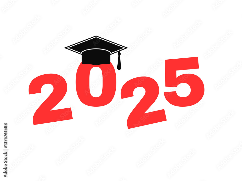2025 graduation cap on transparent background, Congratulations ...