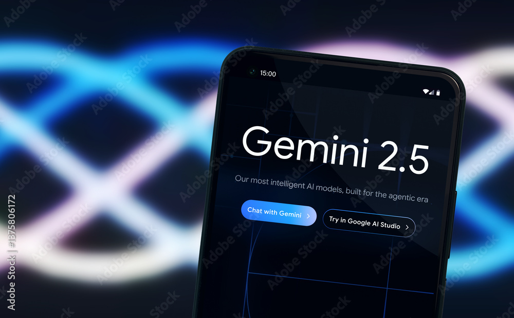 Google Gemini 2.5 version AI artificial intelligence large language ...