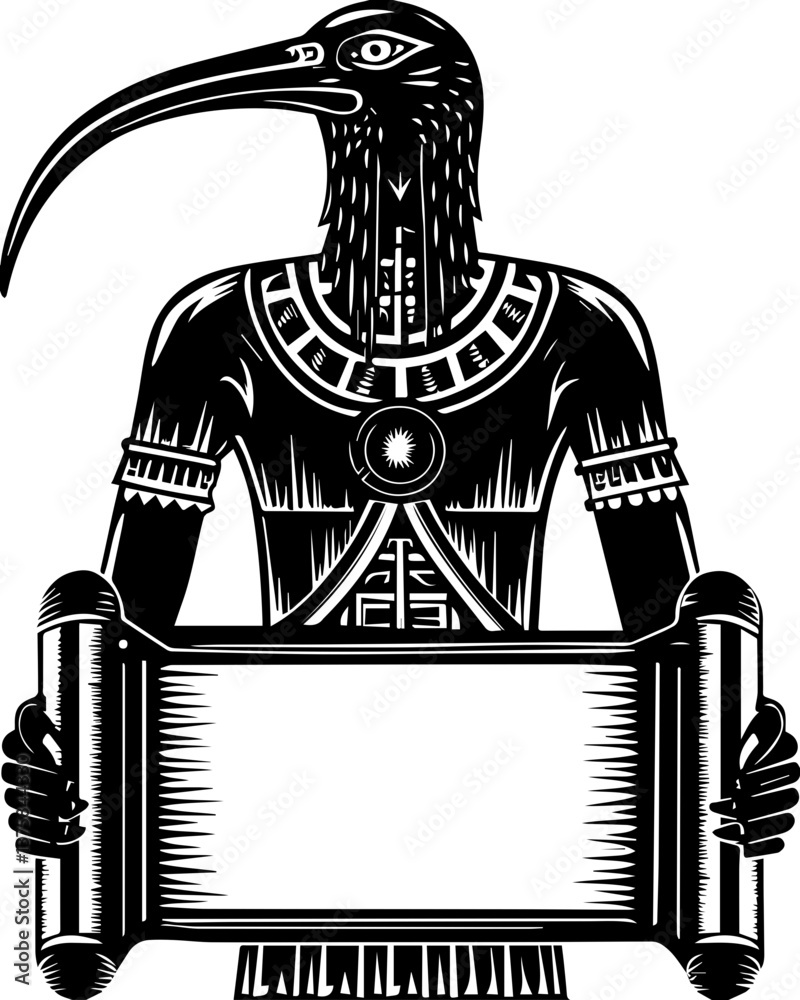 Egyptian gods depicted in a detailed svg vector design. Ancient ...