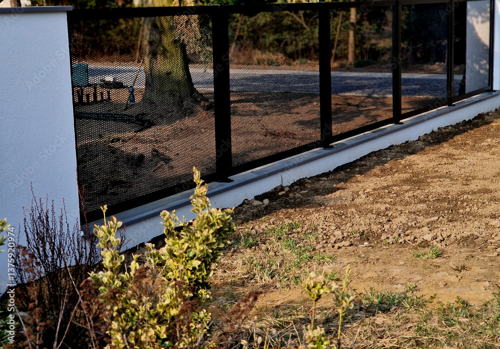 Proceed to fasten the rest of the mesh using the method, Attach tension ...