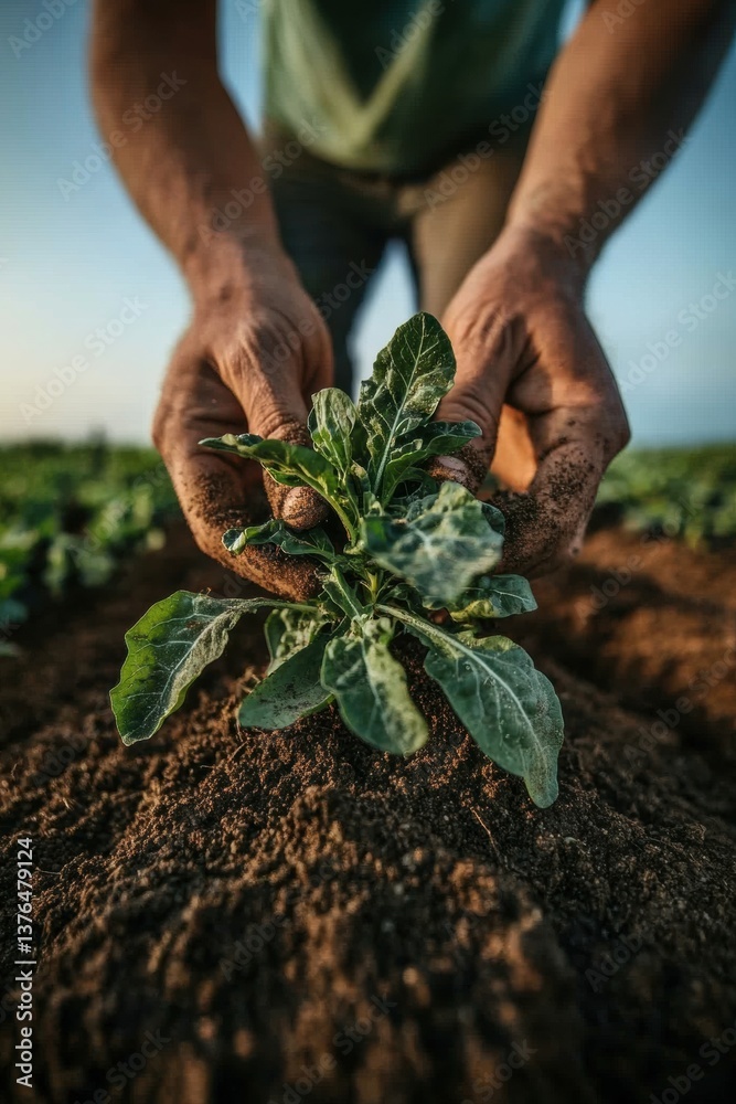 Climate-Smart Agriculture Regenerative Farming Hands Nurturing ...