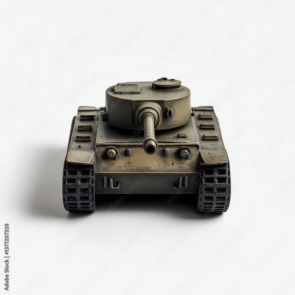 Realistic Military Tank Model: Iconic Scale Armored Vehicle in Studio ...