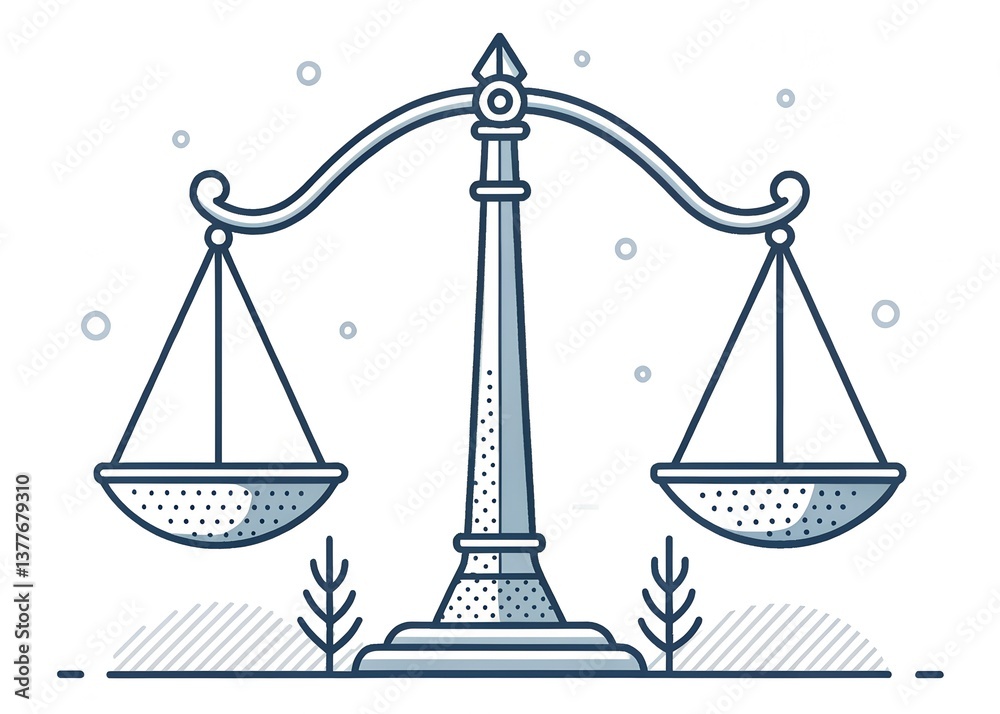 Justice Scales: A symbol of justice and balance, the iconic scales ...