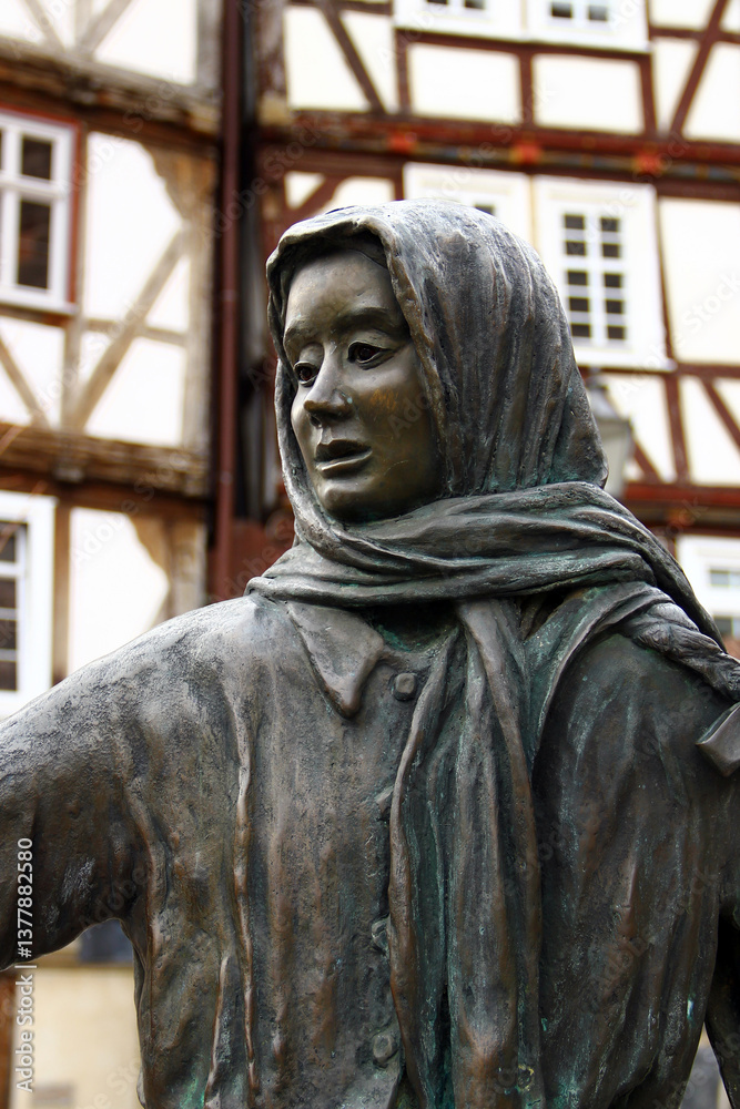 Homberg, Germany - March 11, 2025: Sculpture of Little Brother and ...