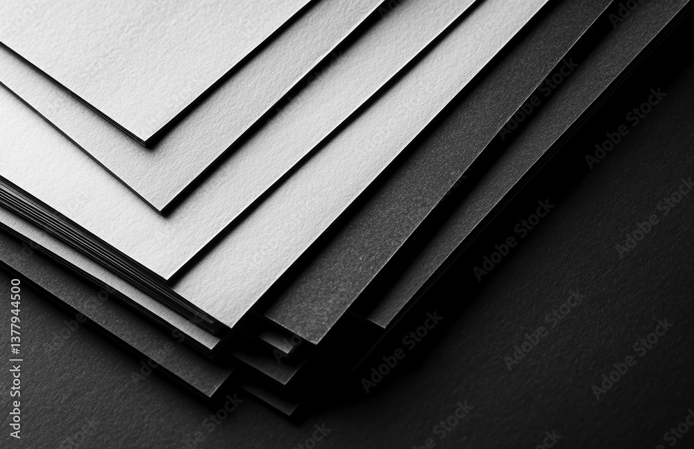 lack and white paper texture background with stacked pages Stock Photo ...