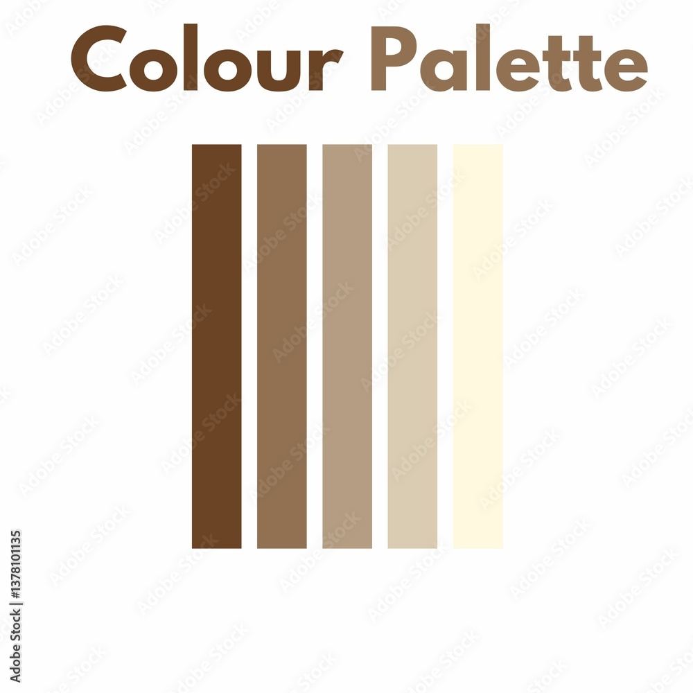 Ilustrace Color Palette, Color Template Chart for your design. Color ...