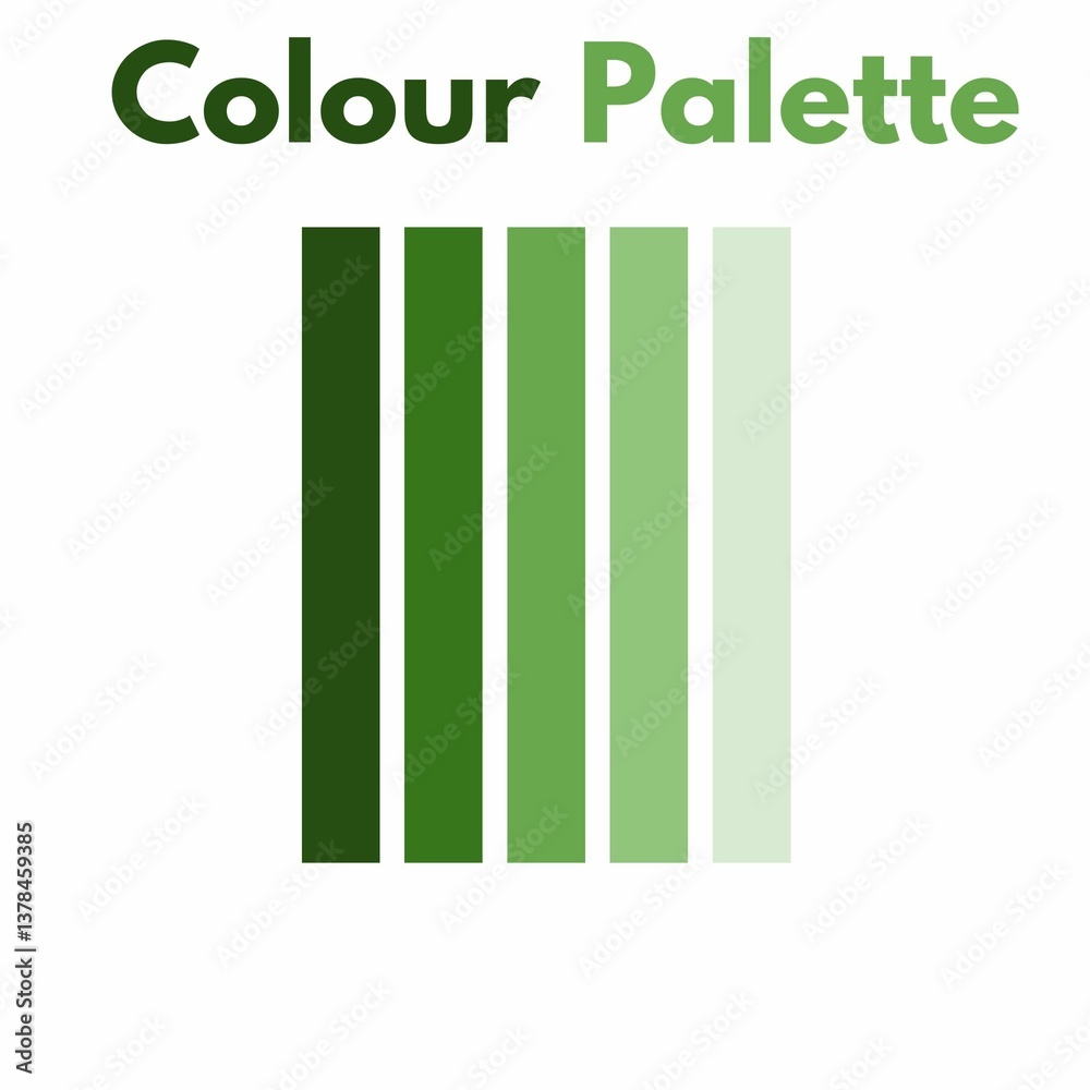 Ilustrace Color Palette, Color Template Chart for your design. Color ...