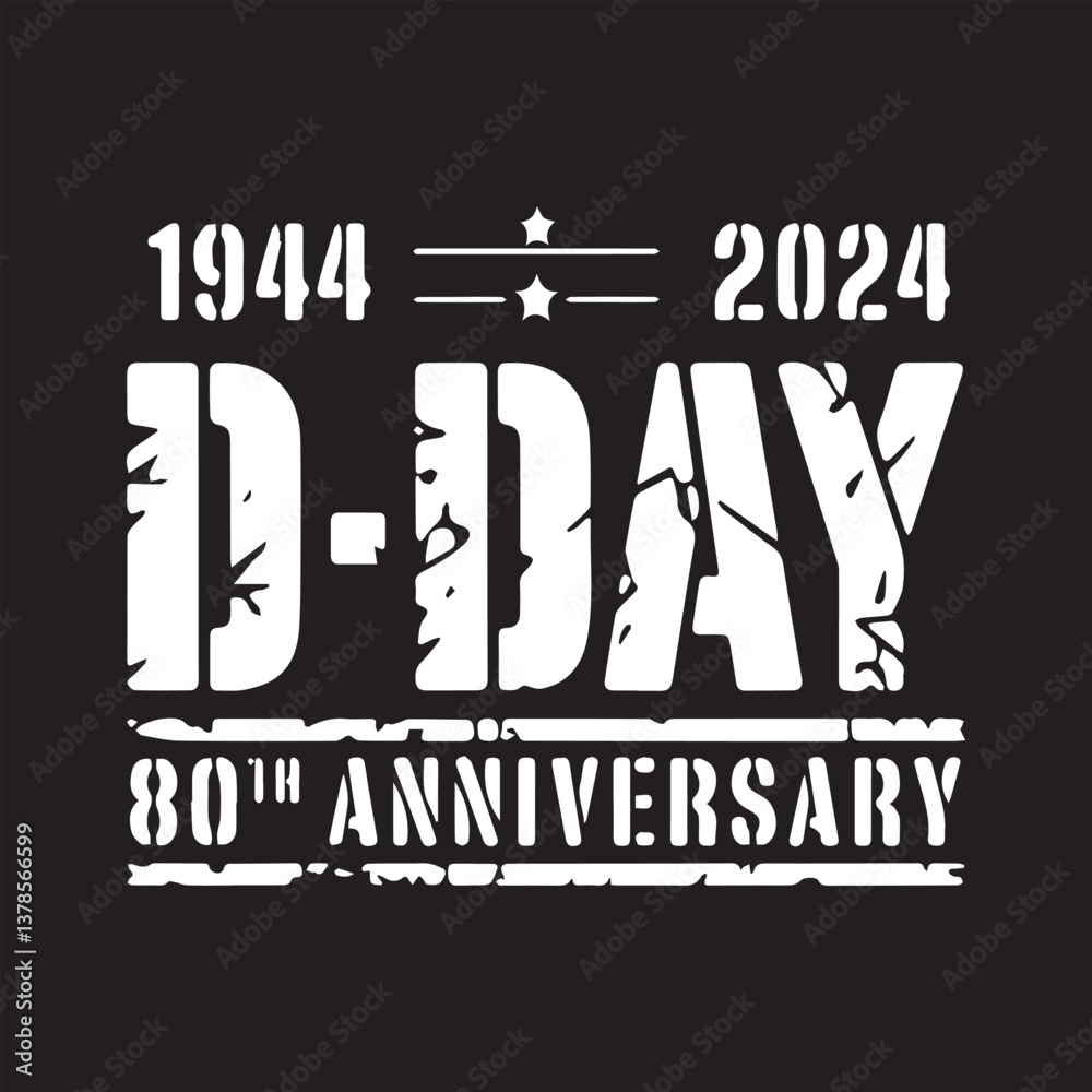 D-Day 80th Anniversary Vintage Stamp Design,80 Years of D-Day ...