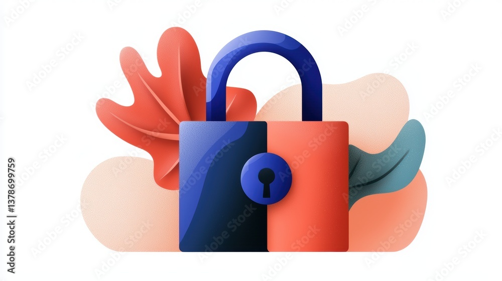 Double padlock security, a visual representation of enhanced protection ...