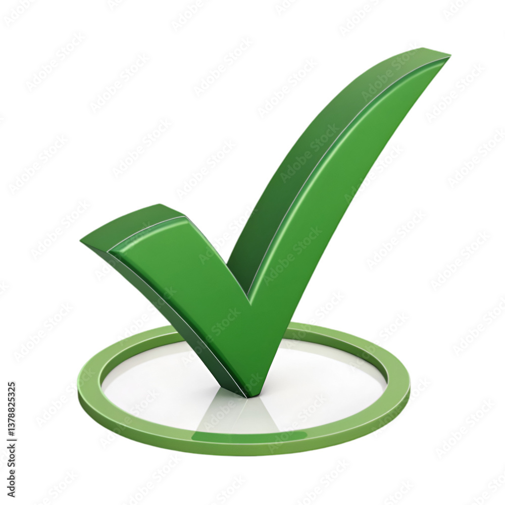 Green check mark isolated on transparent background png and psd for ...