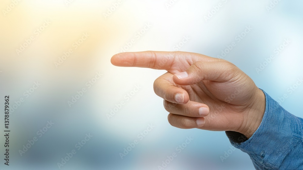 Person pointing finger, a visual guide to nonverbal communication and ...
