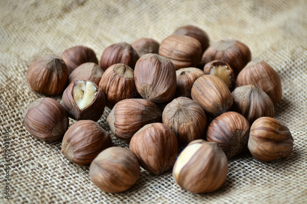 Hickory nuts are hard-shelled seeds from hickory trees, known for their ...