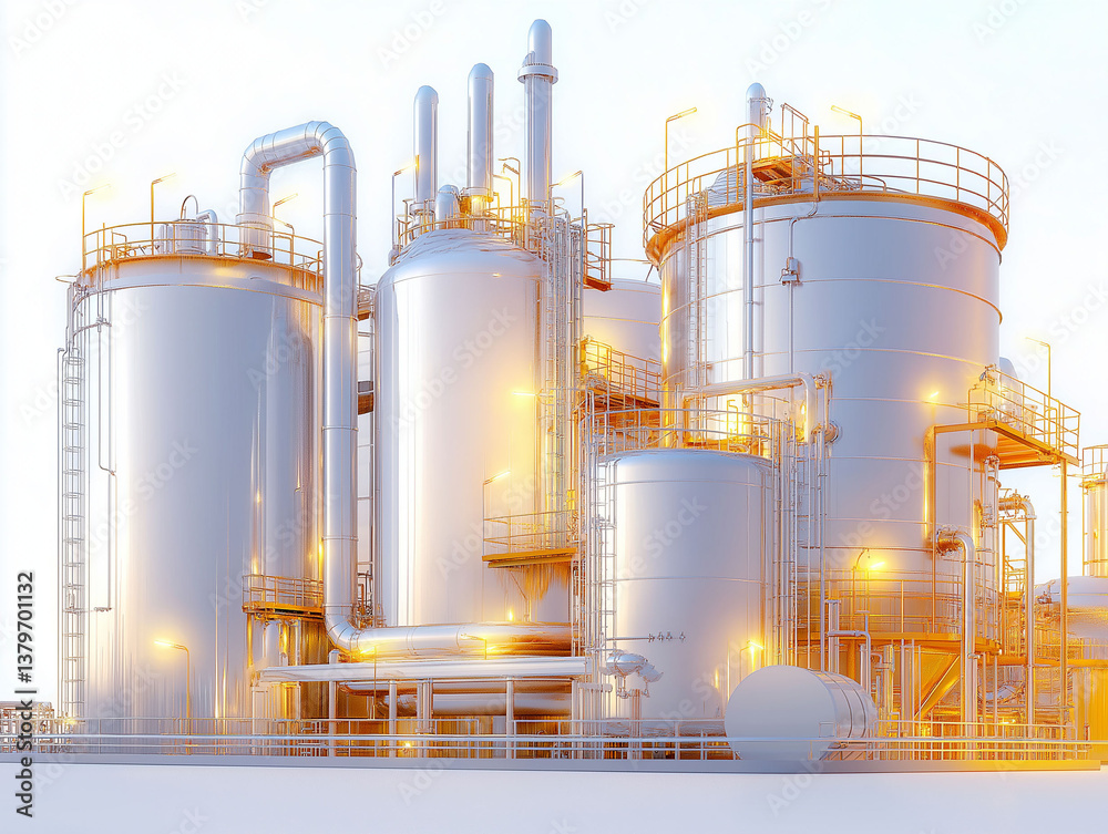 Ethane C2H6 gas industrial. Chemical energy. Fuel storage. Hydrocarbon ...