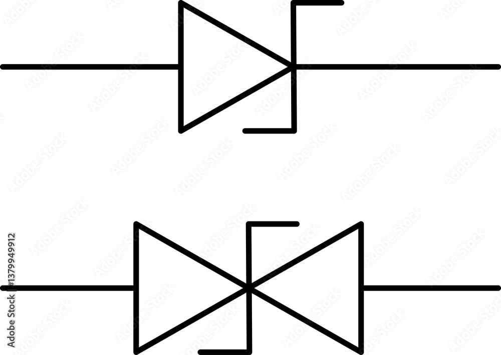 Electronic circuit symbols. Graphic symbols for electrical components ...