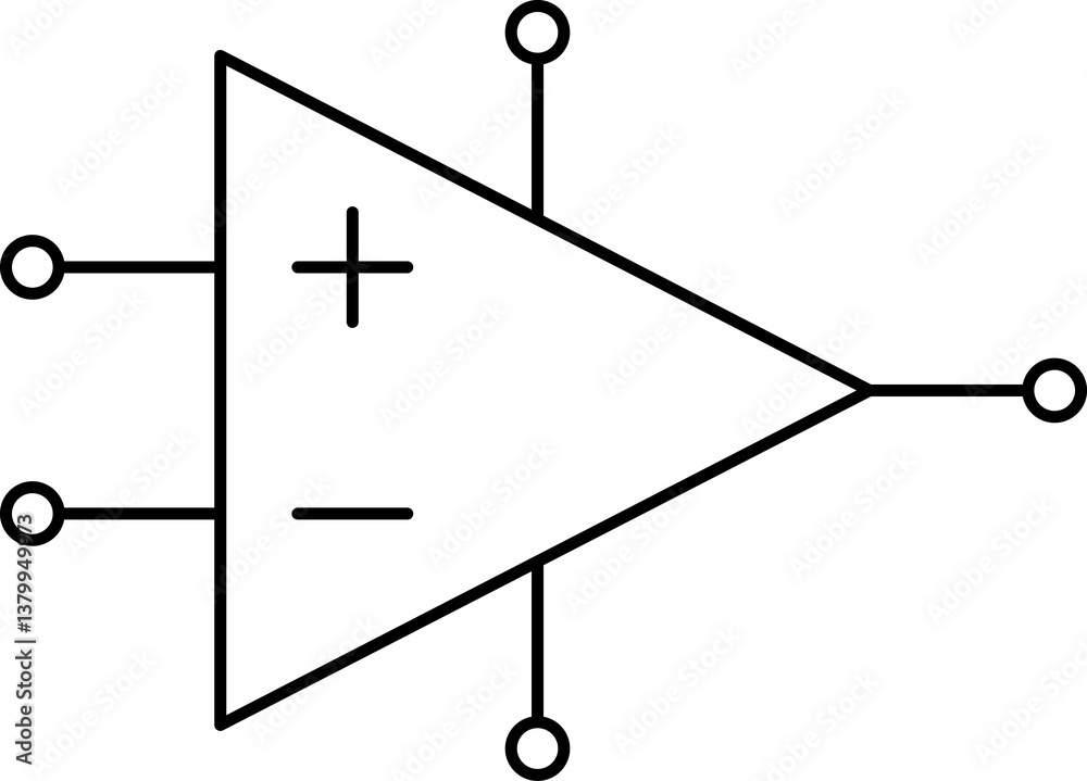 Ilustración de Stock Electronic circuit symbols. Graphic symbols for ...
