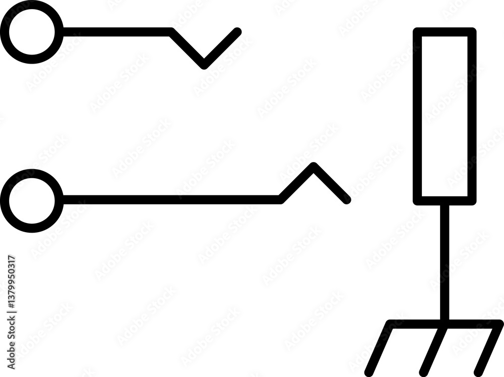 Electronic circuit symbols. Graphic symbols for electrical components ...