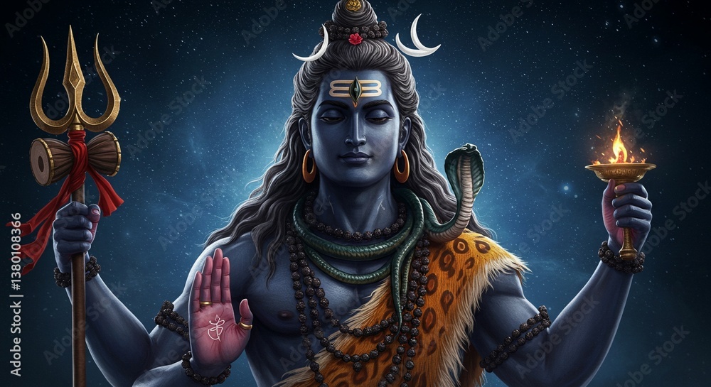 Ilustración de Stock Illustration of Lord Shiva, the Hindu God of ...