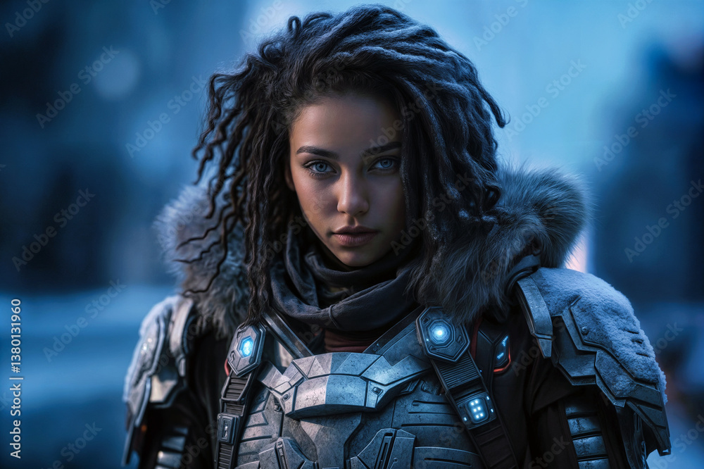 Sci-fi Warrior. Future Soldier. Female Protagonist. Dystopian Character ...