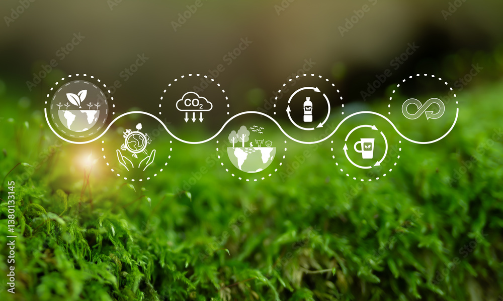 Sustainable environment concept. World Environment Day, climate action ...