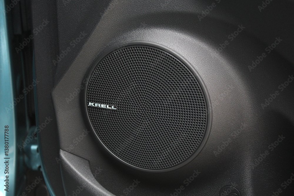 Стоковое фото «Vinnytsia, Ukraine; April 1, 2025. Electric Hyundai Kona ...