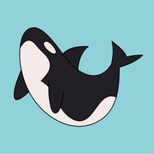 Whimsical Blue Whale Cartoon Free Stock Photo - Public Domain Pictures