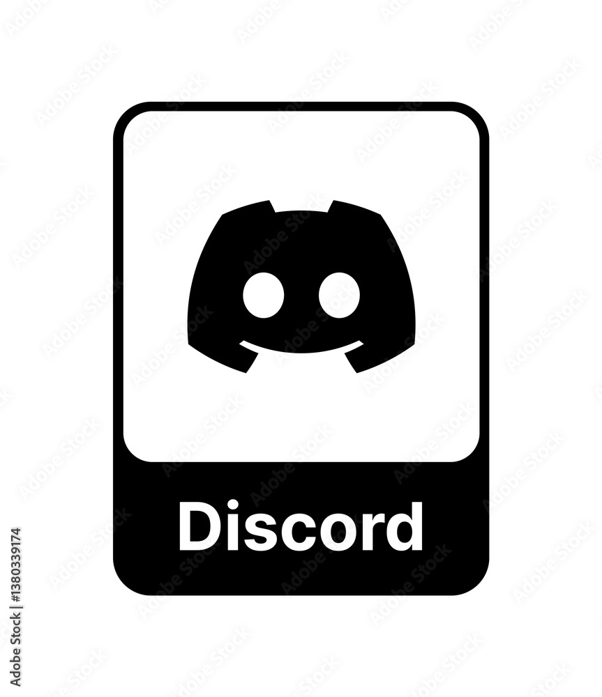 Vector de Stock Discord logo icon set. Discord icon vector. Discord ...