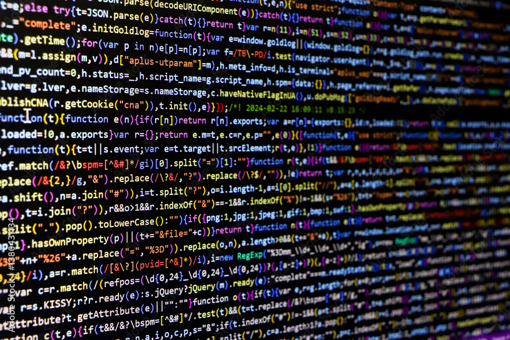 Software source code. Programming code. Programming code on computer ... Software source code. Programming code. Programming code on computer ...