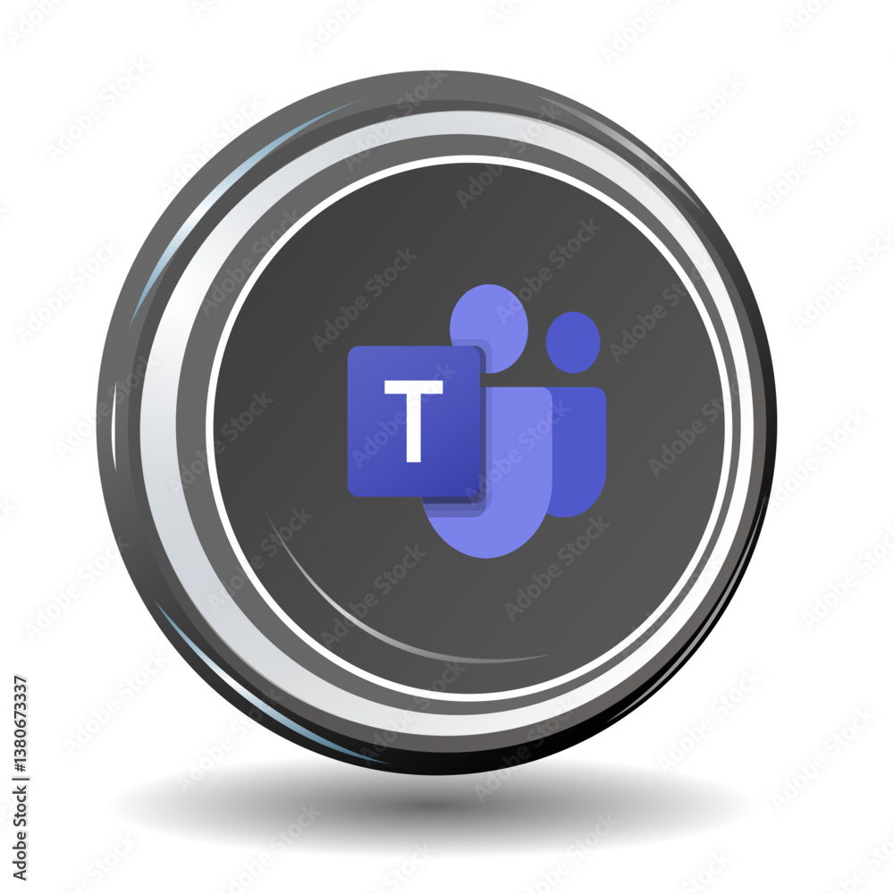 Microsoft Teams logo icon set. Microsoft Teams icon vector. Microsoft ...