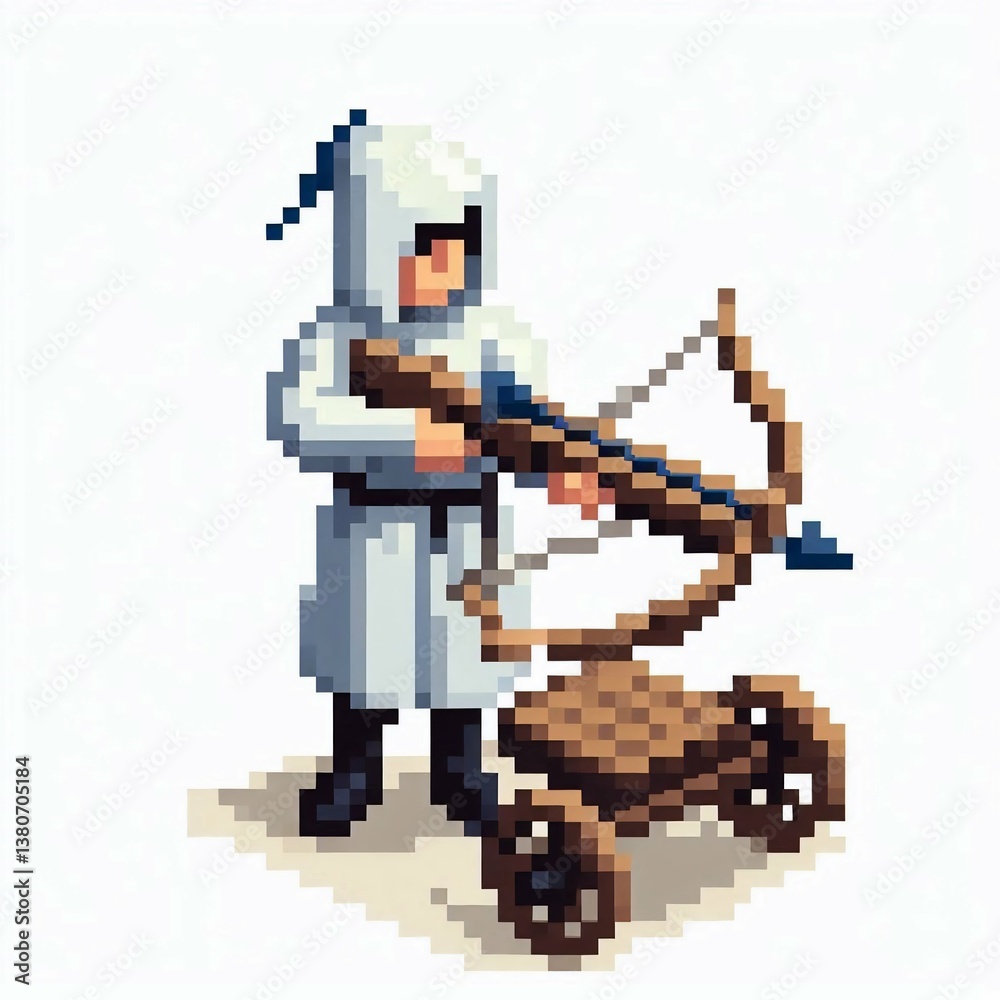 Pixel Art Archer Background Image suitable for website background Stock ...
