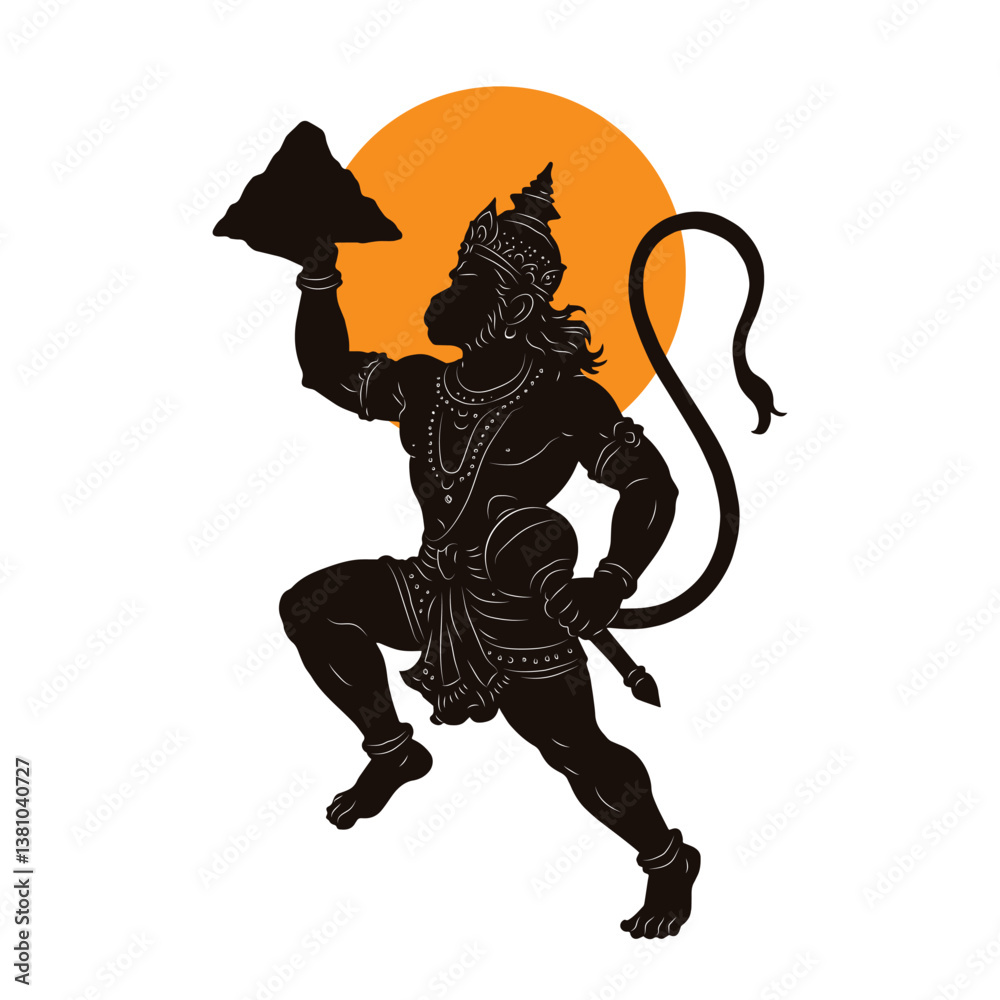 "Shree Hanuman Jayanti" Calligraphy in Marathi, meaning Greetings and ...