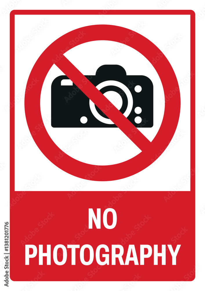 prohibition safety signs v2 uppercase text_no photography_portrait size ...