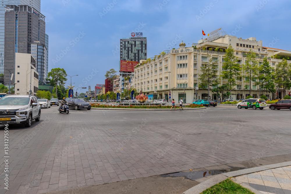 26 March 2025 Old Apartment block and commercial buildings in Saigon ...