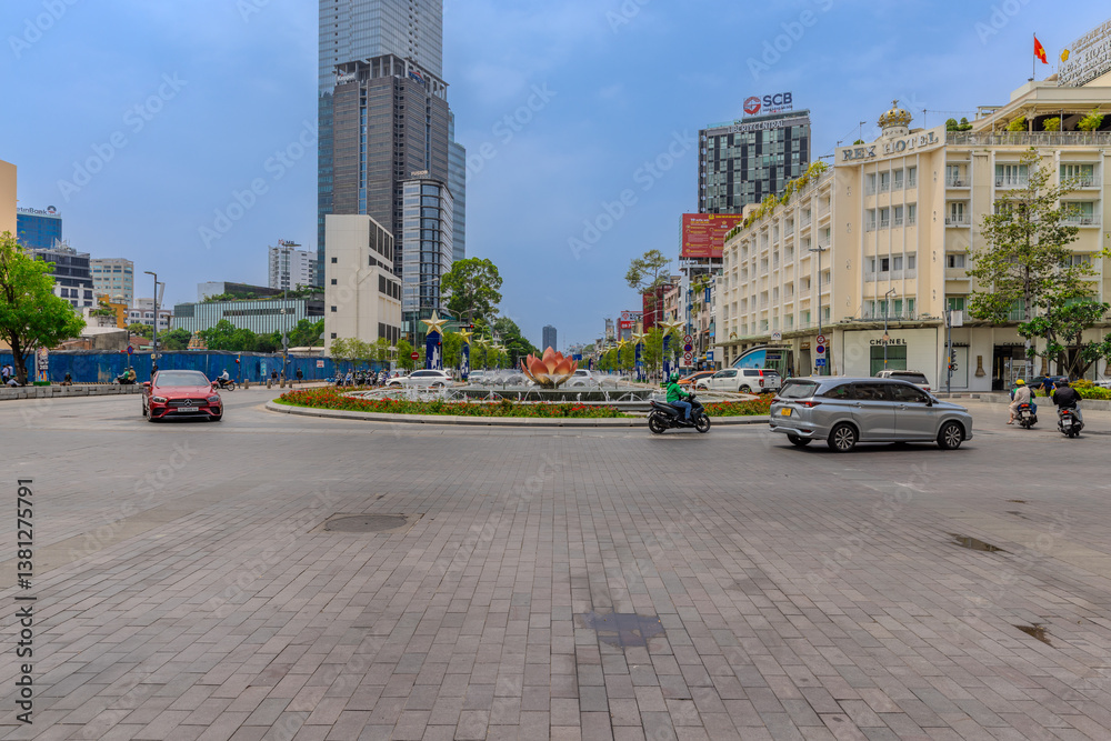 26 March 2025 Old Apartment block and commercial buildings in Saigon ...