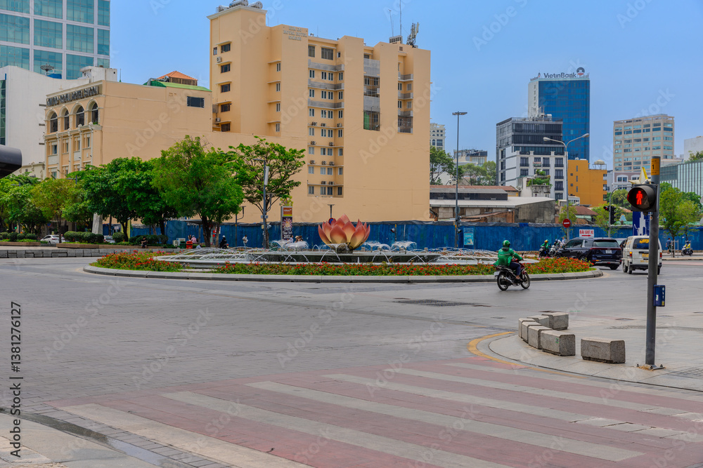 26 March 2025 Old Apartment block and commercial buildings in Saigon ...
