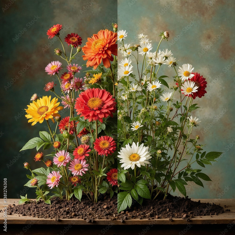 environment day, Plant growth stages from seed to mature plant ...