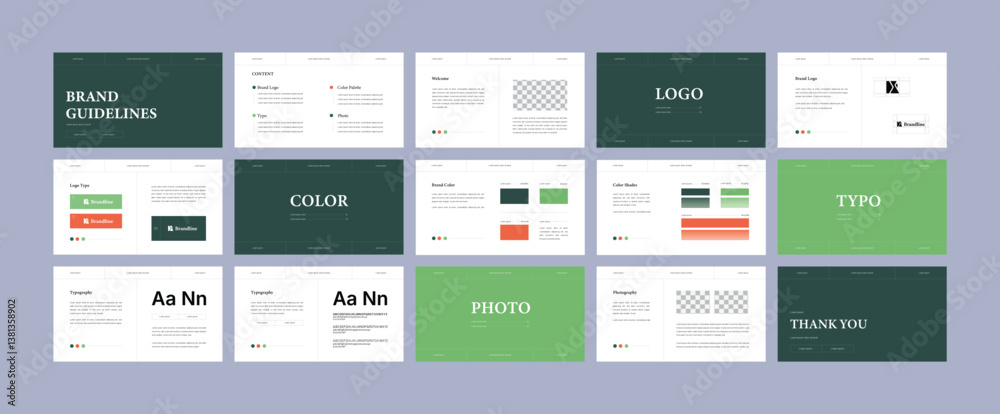 Complete Professional Brand Identity Guideline Template | Editable ...