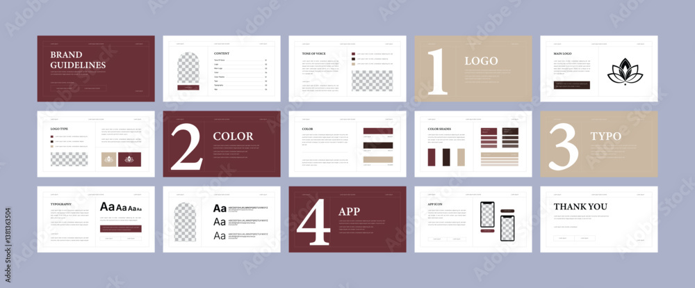 Complete Professional Brand Identity Guideline Template | Editable ...
