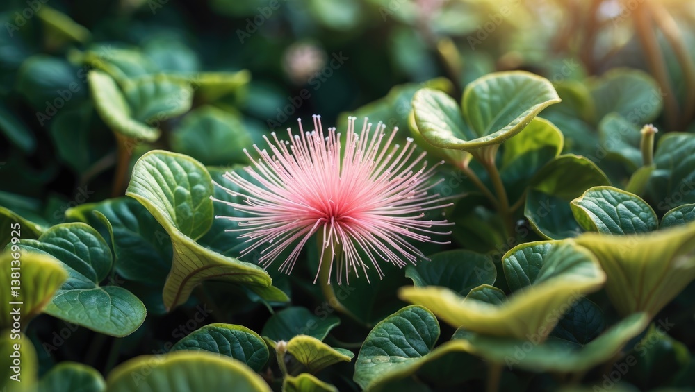 Mimosa, also known as shy, bashful, or shrinking pudica, is a creeping ...