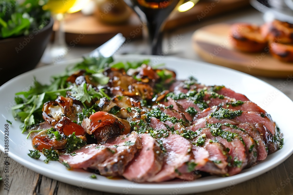 Homemade capicola: salt-cured pork or beef, highlighting the flavorful ...